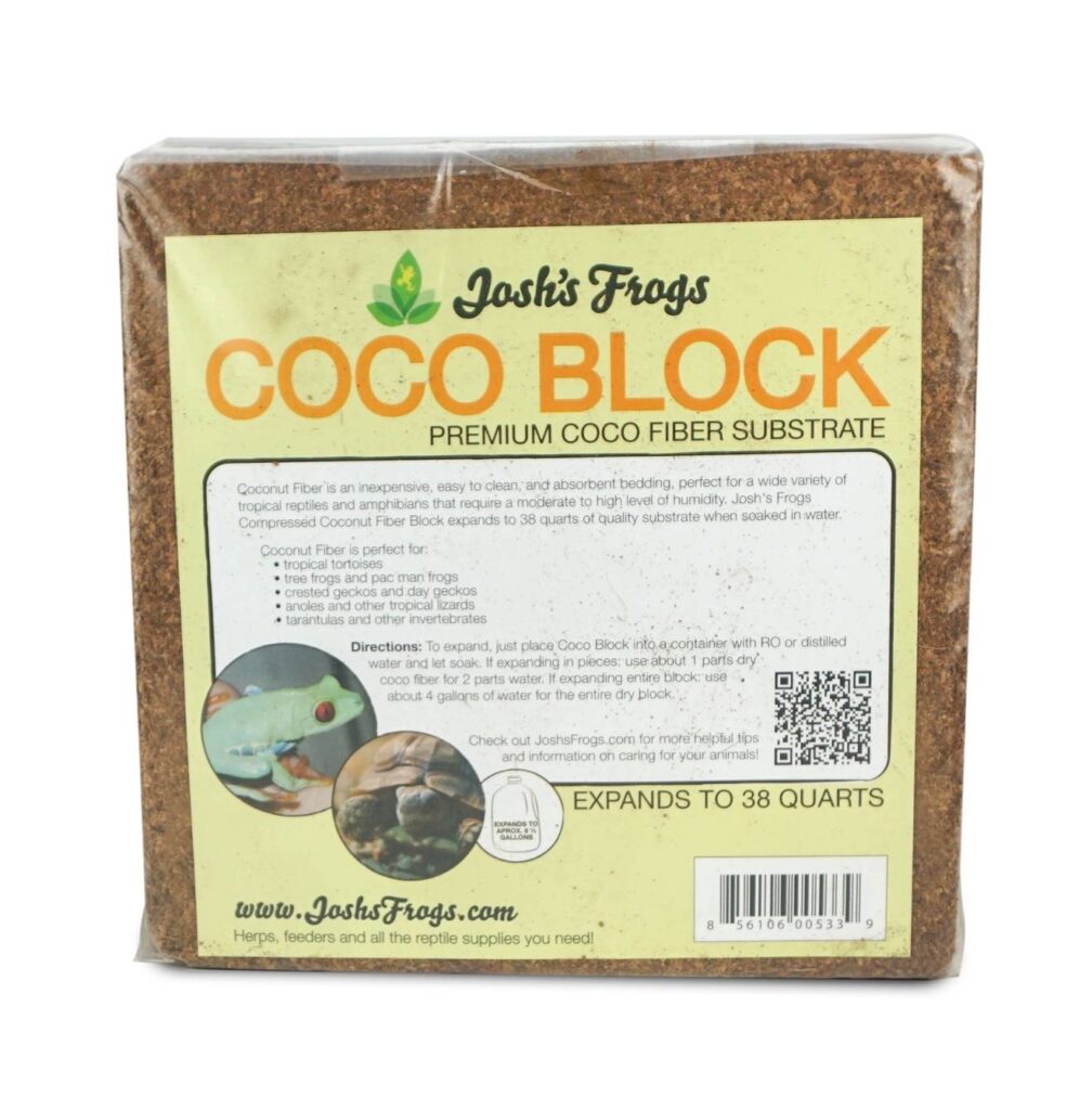 Josh's Frogs Coco Cradle Block, 5kg/ 38 Quarts - The Exotic Shop