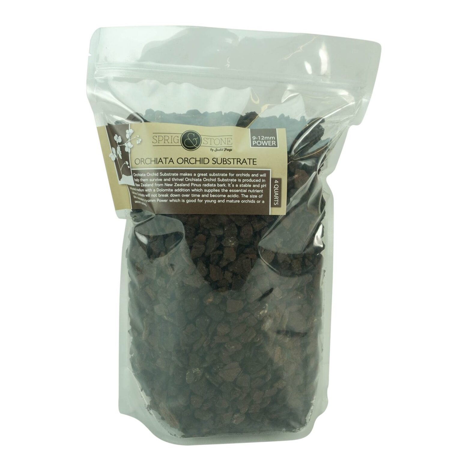 Orchiata Orchid Substrate (9-12mm Power), 4 Quart - The Exotic Shop
